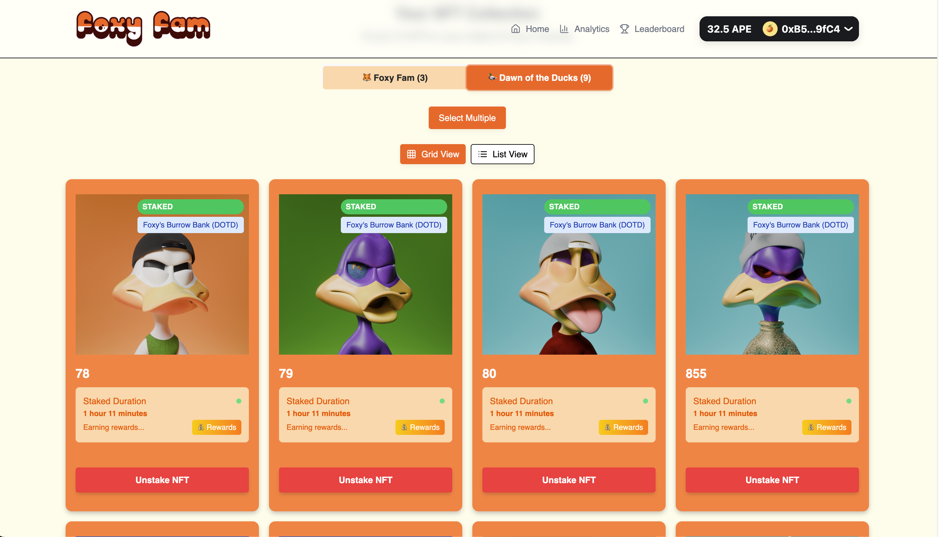 StakeOnAPE - Community NFT Staking Platform | Create Custom Pools