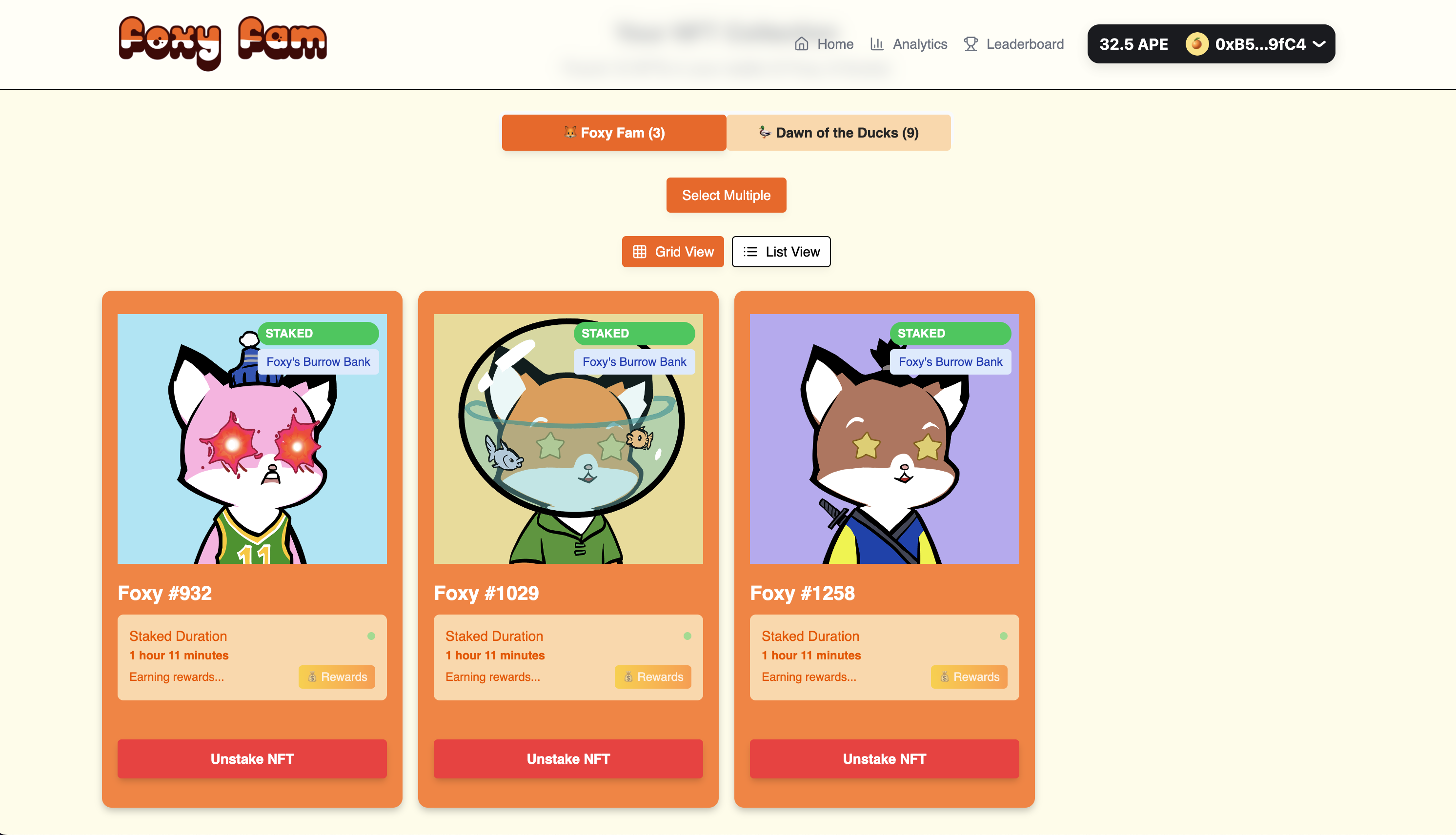 StakeOnAPE - Community NFT Staking Platform | Create Custom Pools